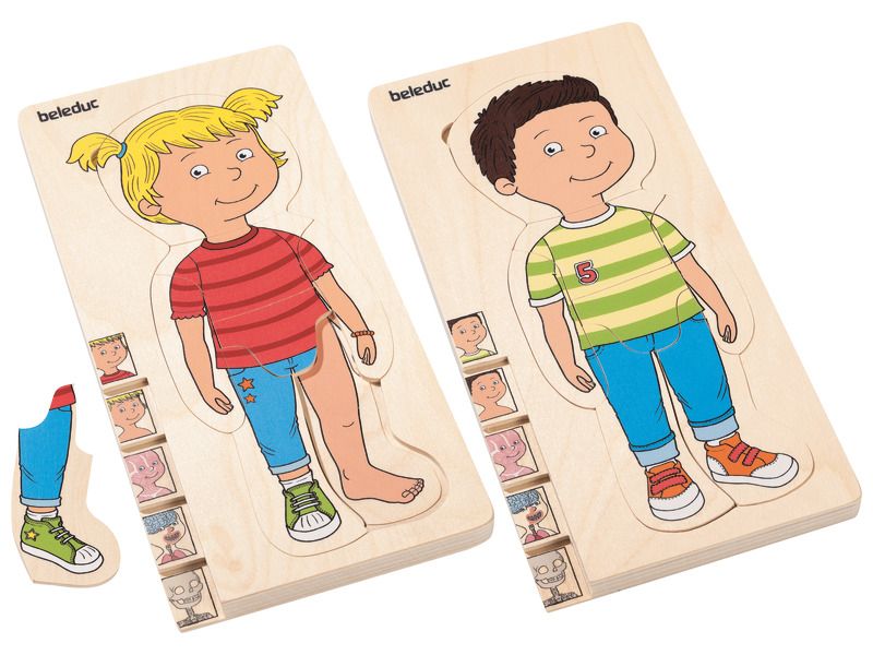 PUZZLES Le corps humain MAXI LOT