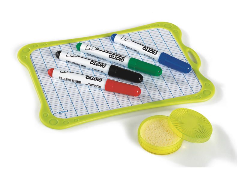 KIT ARDOISE + ÉPONGE + FEUTRES EFFAÇABLES